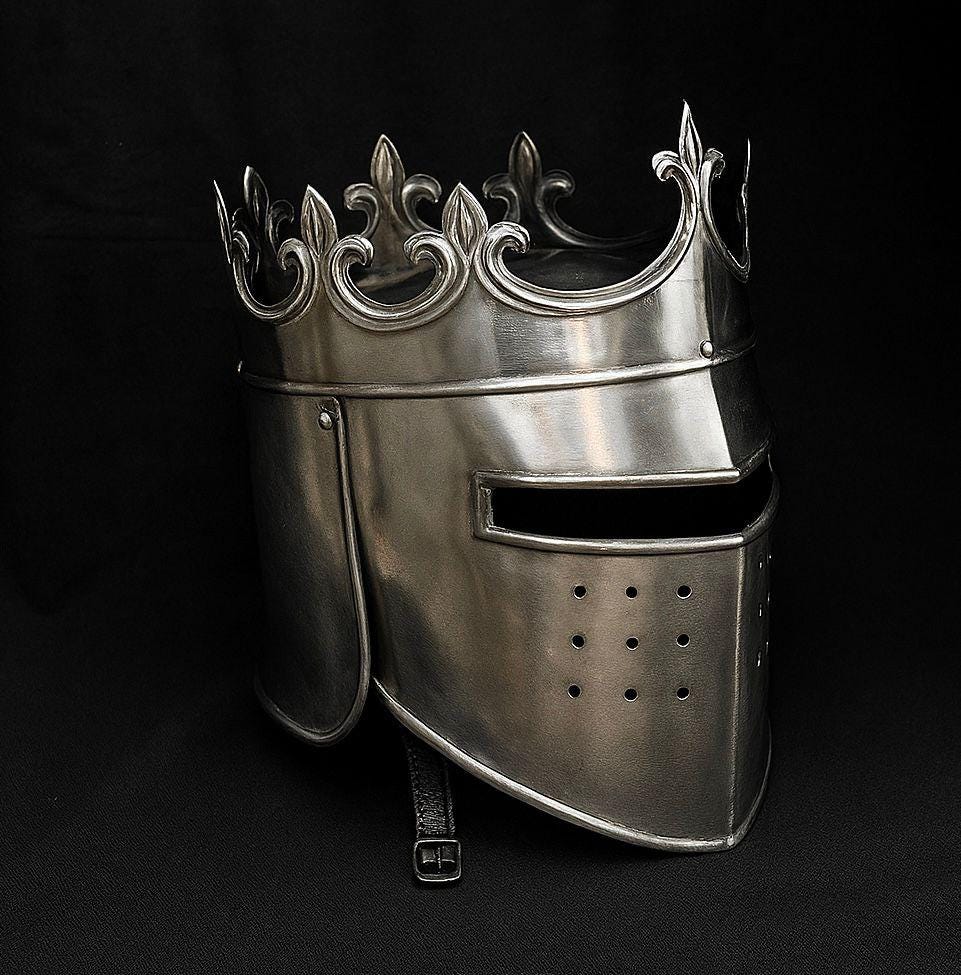 Medieval Queen Crown Helmet: Wearable Steel Armor for Women - Etsy