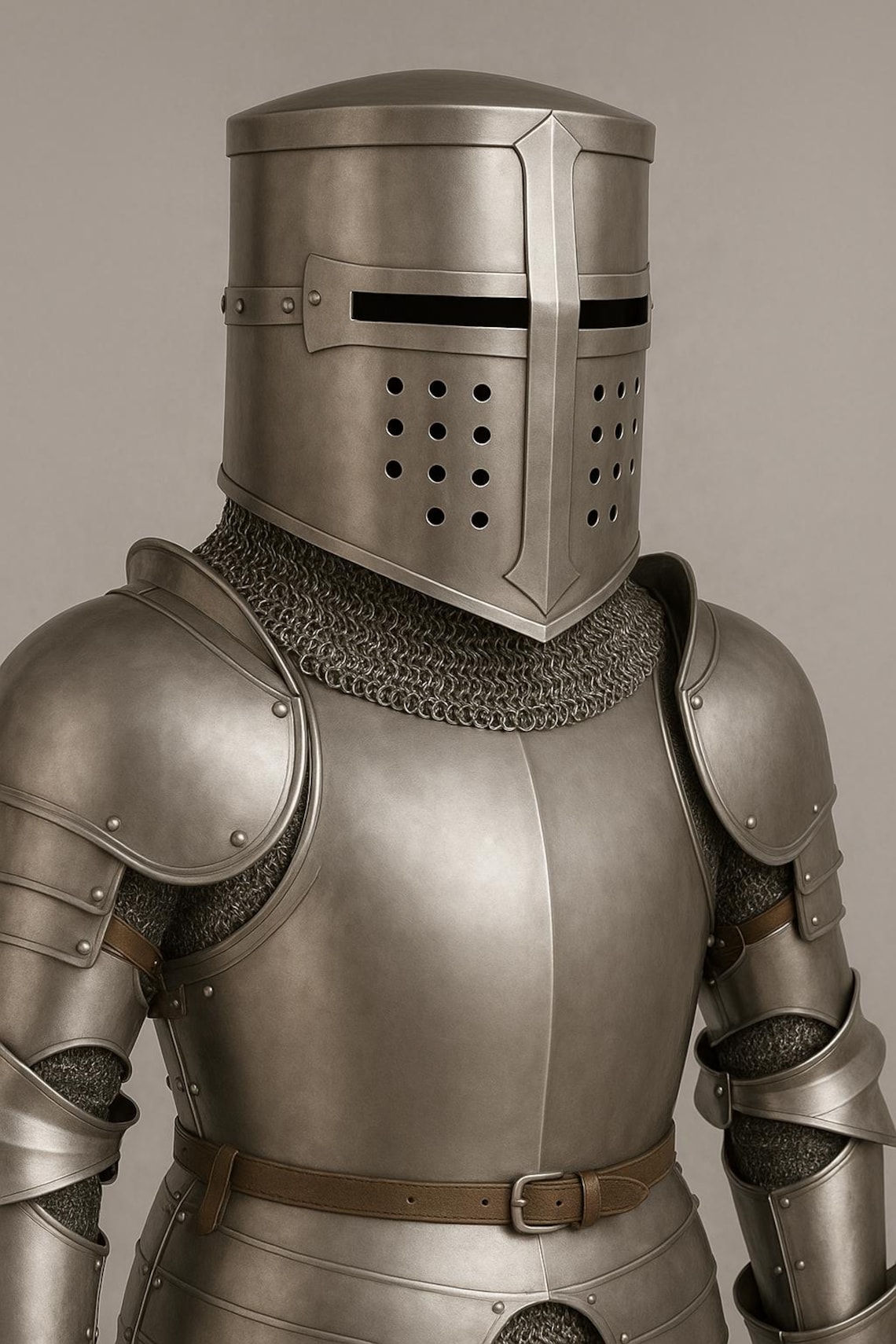 Full Medieval Knight Armor Suit: Wearable High-carbon Steel, Includes ...