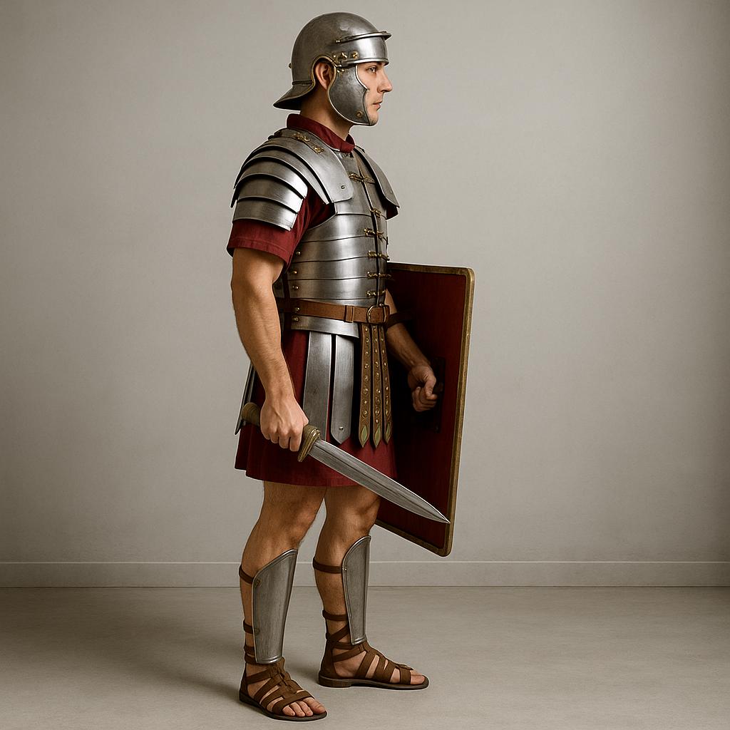 Roman Legionary Armor Set | Wearable Lorica Segmentata With Helmet ...