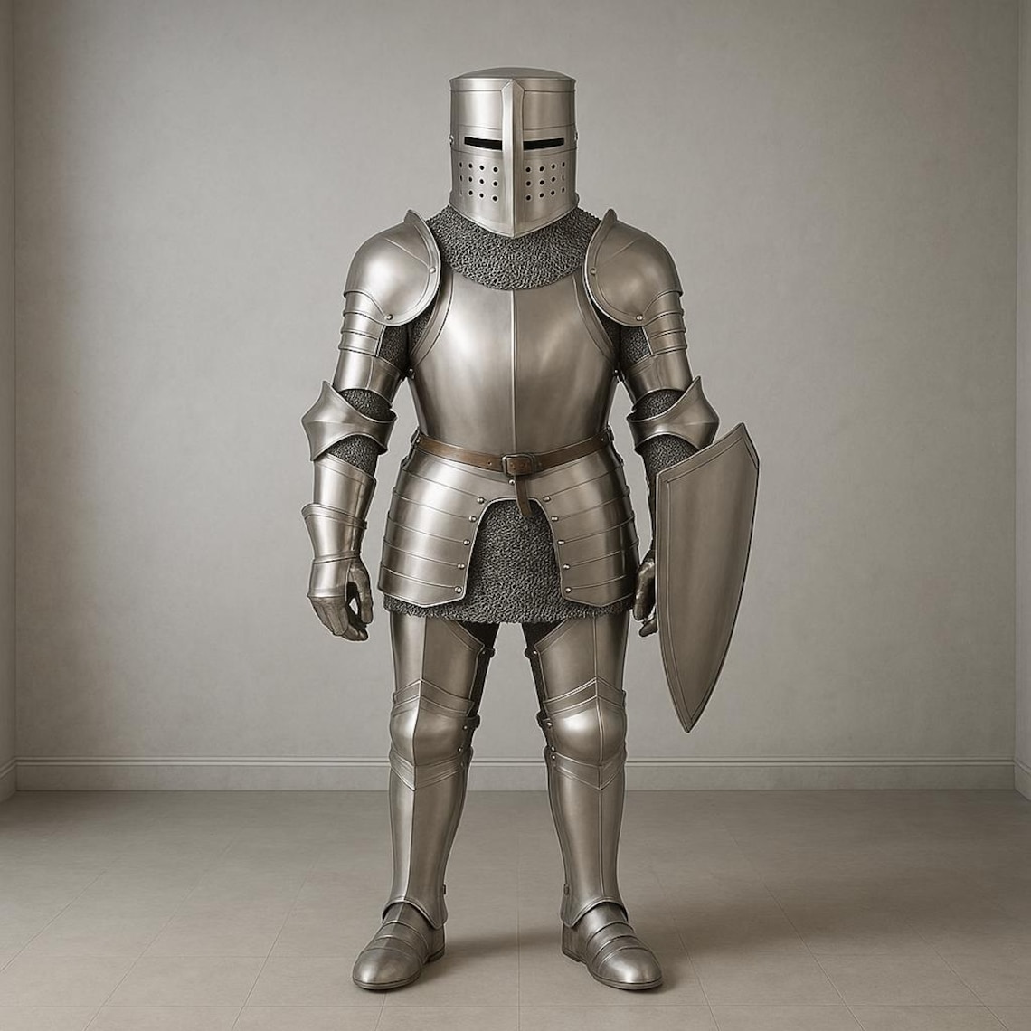 Full Medieval Knight Armor Suit: Wearable High-carbon Steel, Includes ...