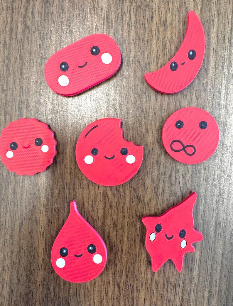 Red Blood Cell Magnet Set of 7- Hematology Gift for Lab Techs - Etsy