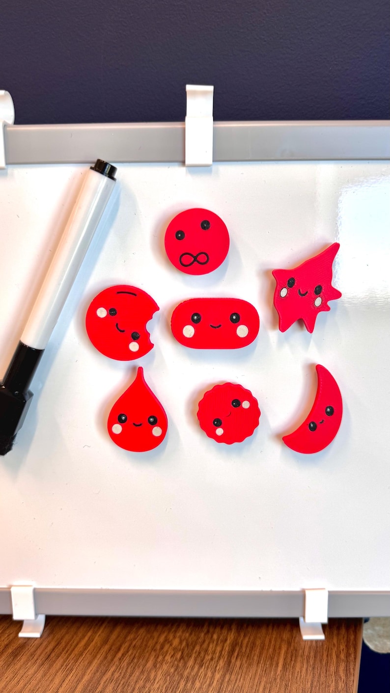 Red Blood Cell Magnet Set of 7- Hematology Gift for Lab Techs - Etsy