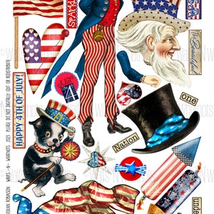 Whimsical Articulated 4th of July Fairy Paper Doll * Miss Independent ...