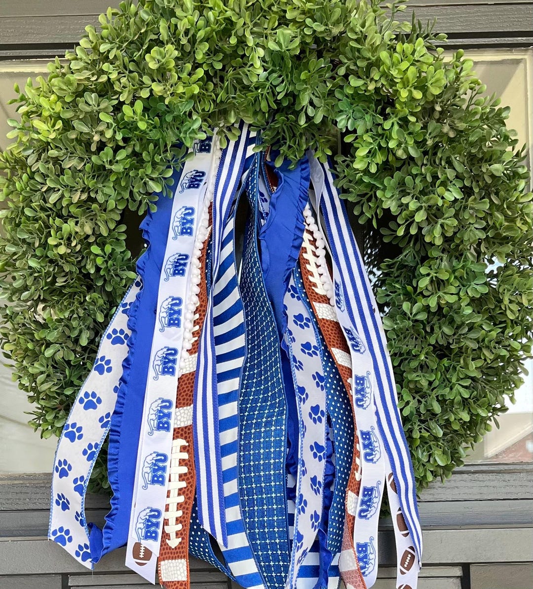 BYU Football Ribbon Set-wreath Ribbon Set-coffee Filter Wreath Ribbons ...