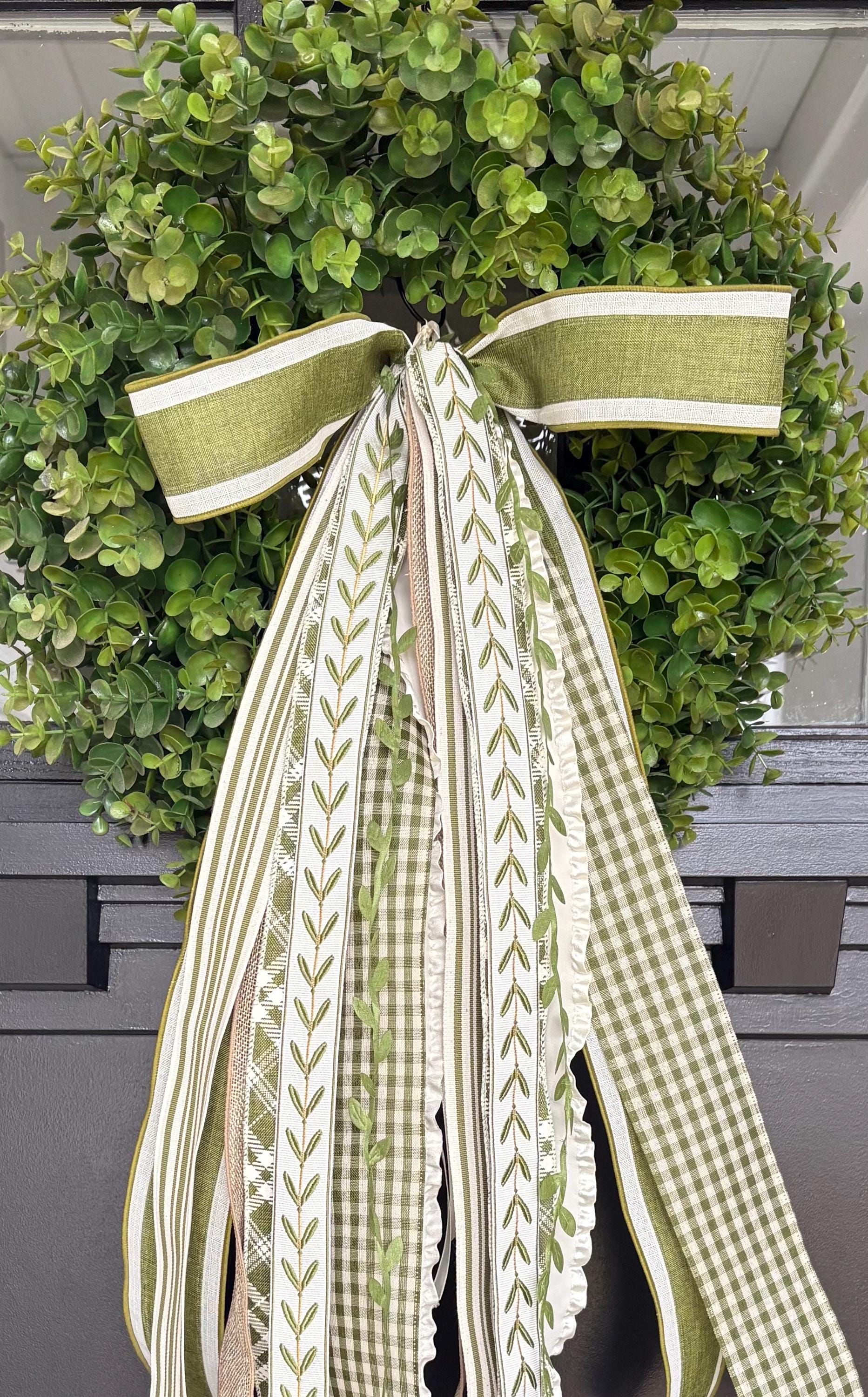English Garden Ribbon Bundle-spring Wreath Ribbons With BOW - Etsy