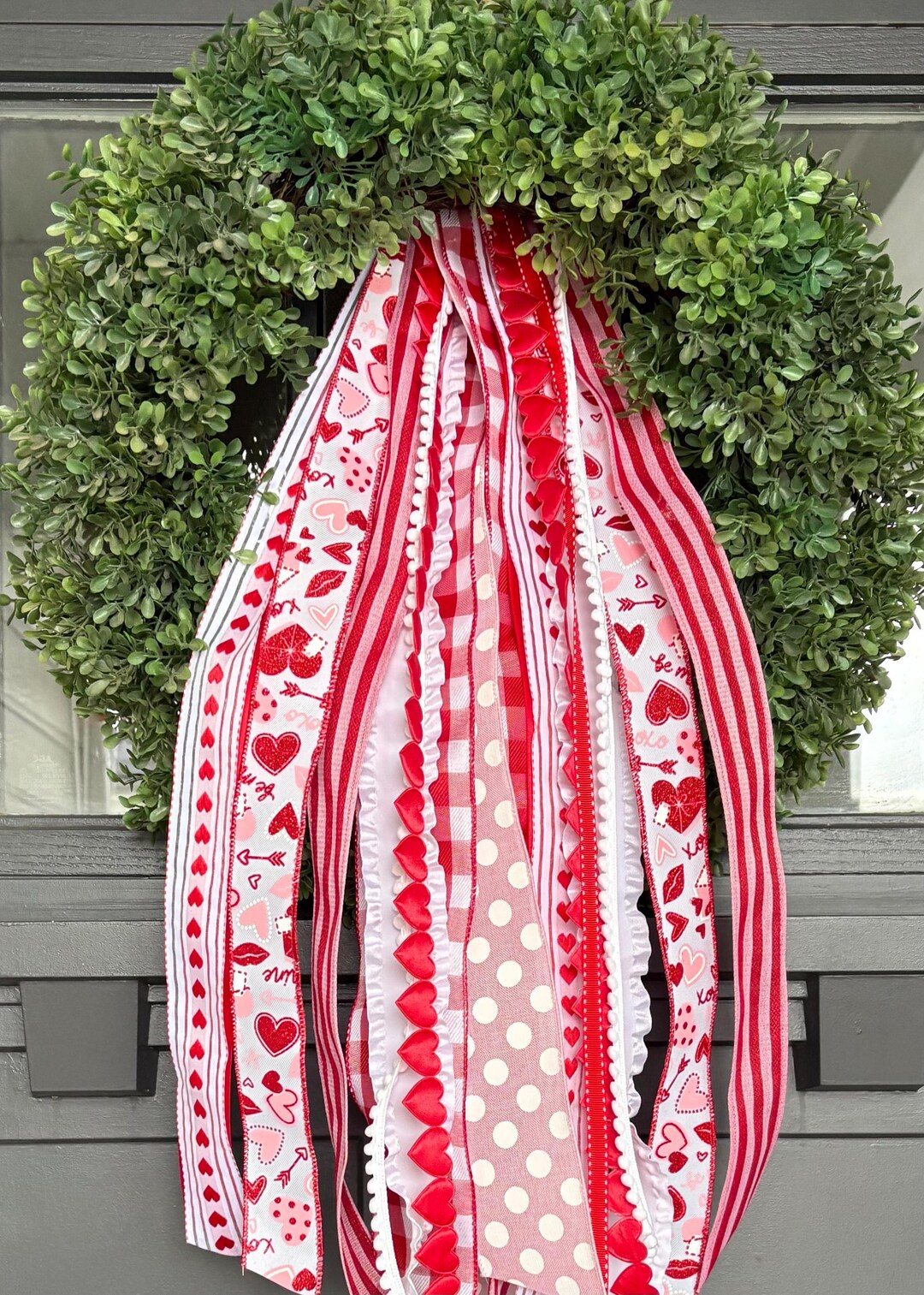 Hugs 'n Kisses Valentine Ribbon Set-lantern Ribbon Set Valentine Wreath ...