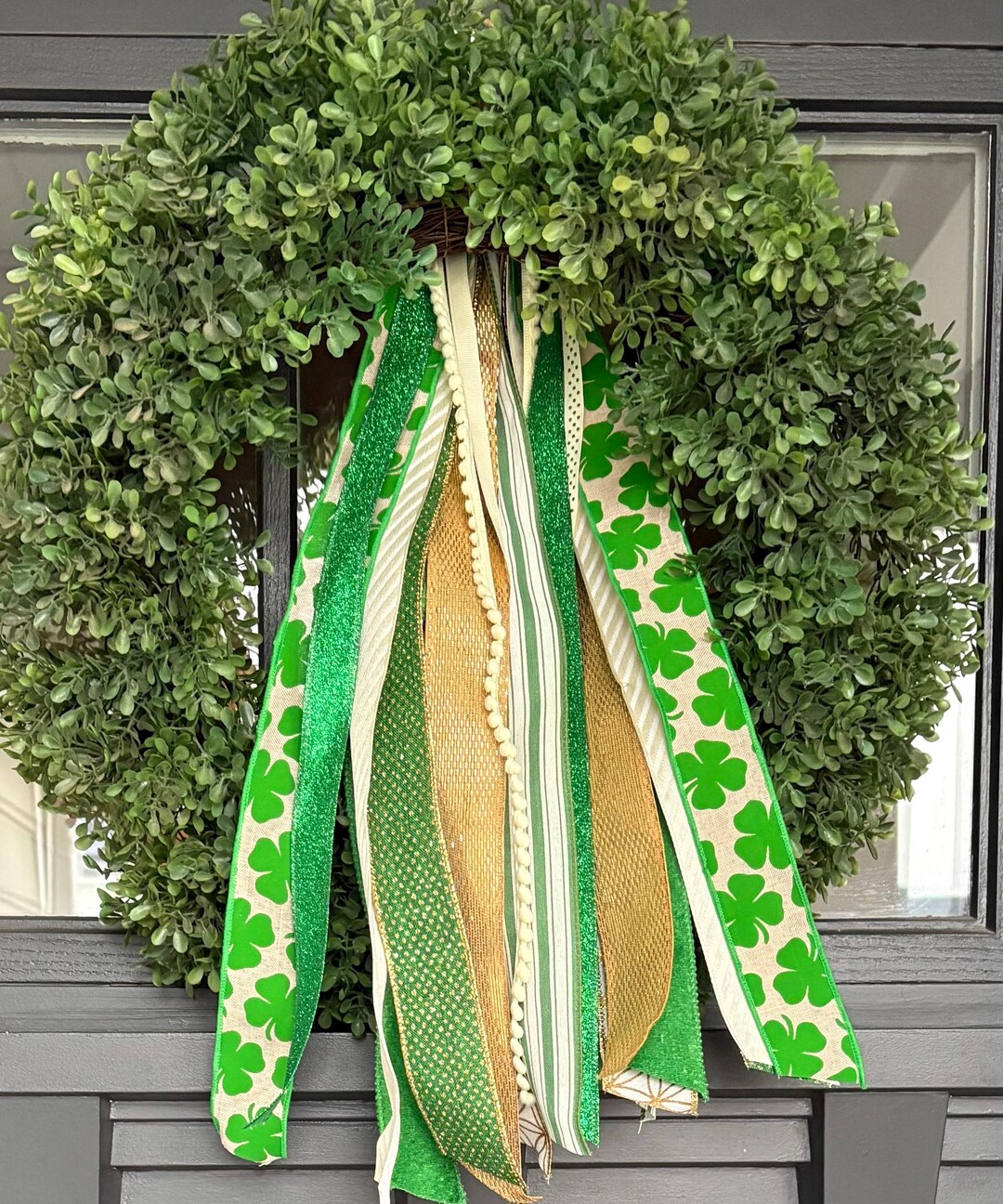 Four Leaf Clover Ribbon Bundle-st Patricks Day Wreath Ribbon Set - Etsy