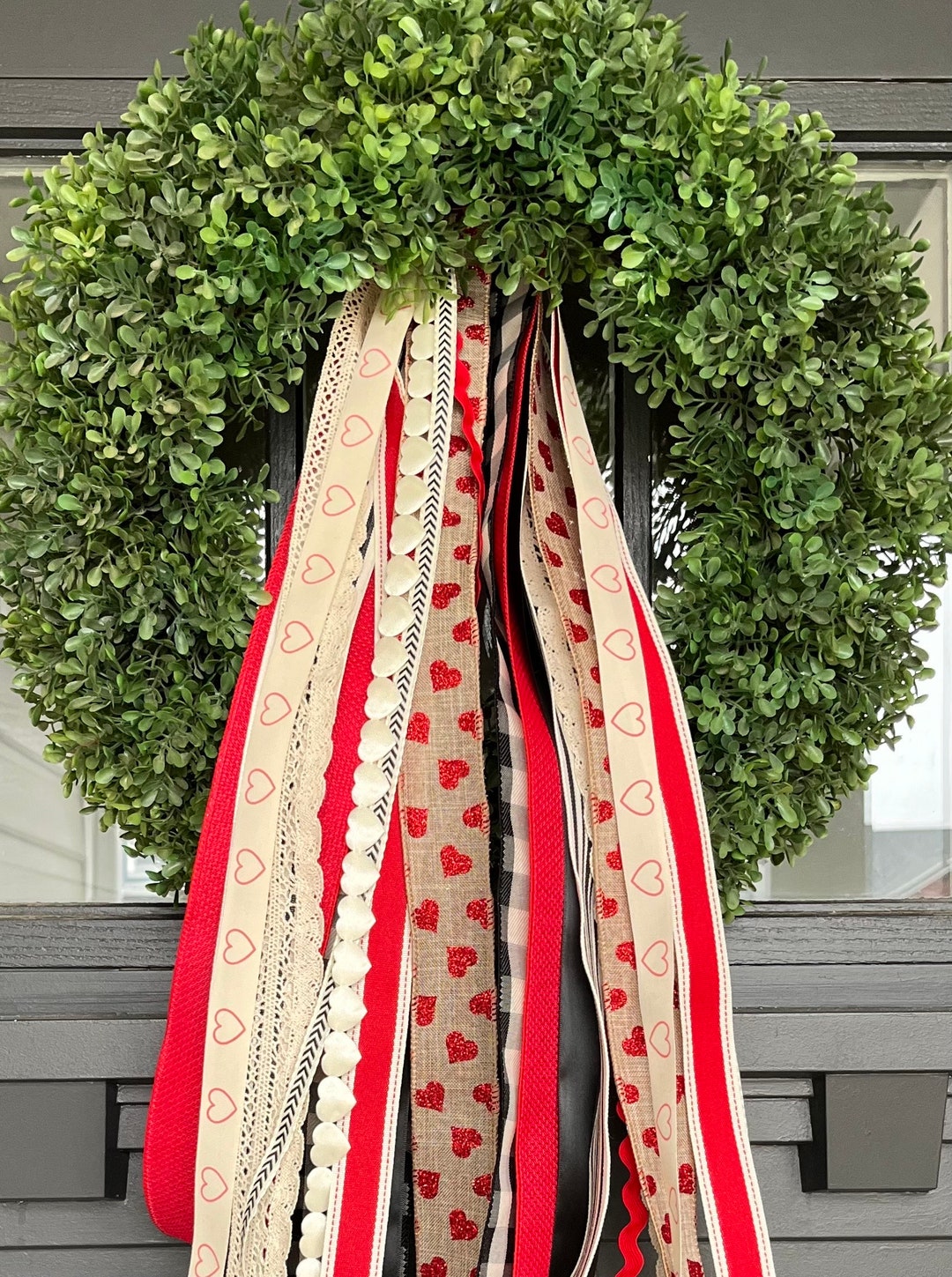 Be Mine Valentine Ribbon Set Valentine Wreath Ribbons Clip on Ribbon ...