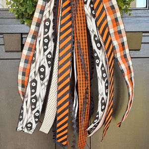 Mummy Halloween Ribbon Bundle With Bow-fall Wreath Ribbons-coffee ...