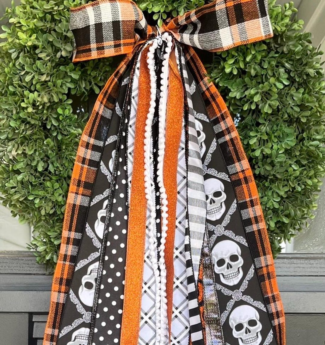 Haunted Mansion Halloween Ribbon Bundle W/ Optional Bow Wreath Ribbon ...