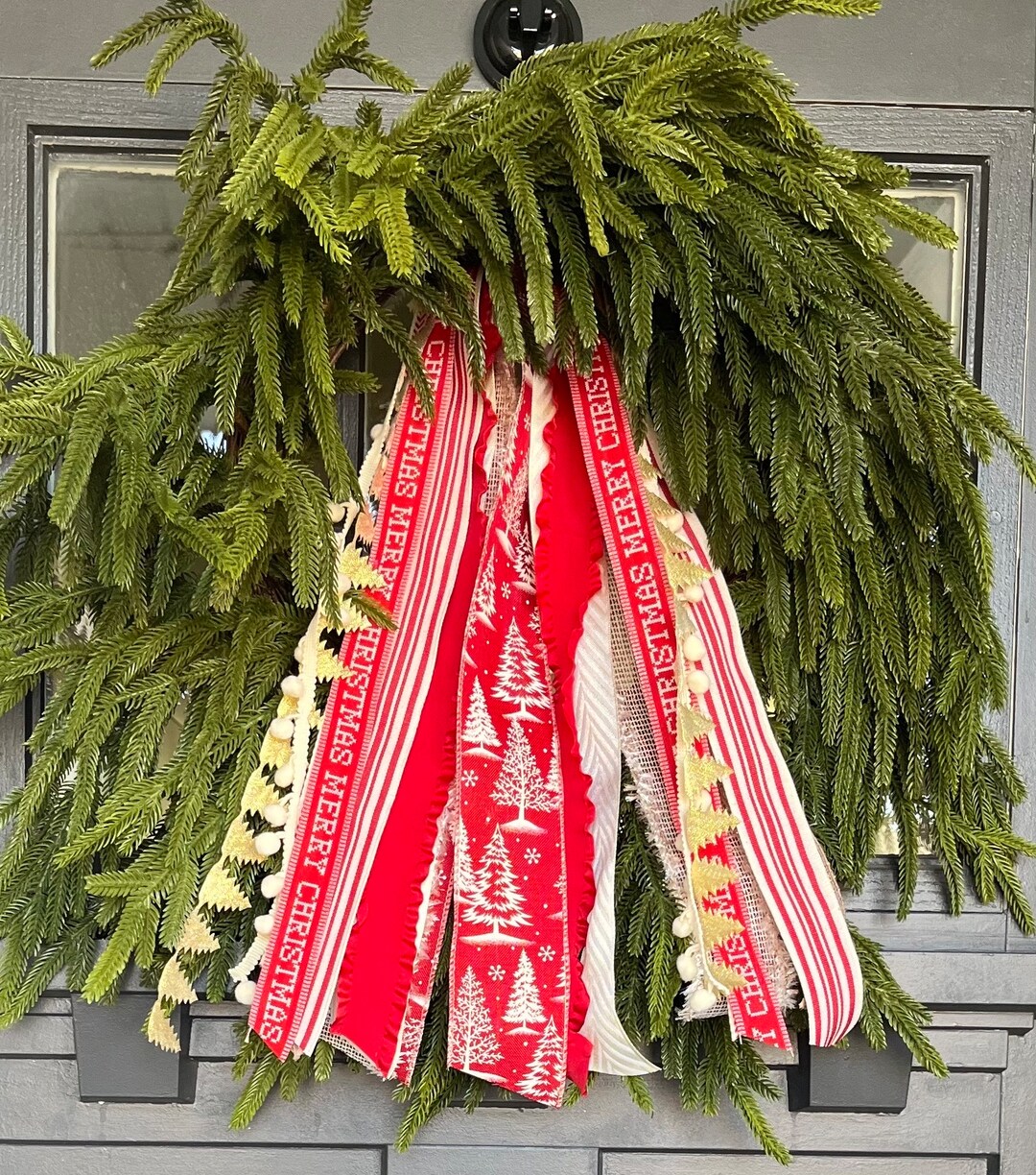 A Very Merry Christmas Ribbon Bundle wreath Ribbon Set clip - Etsy