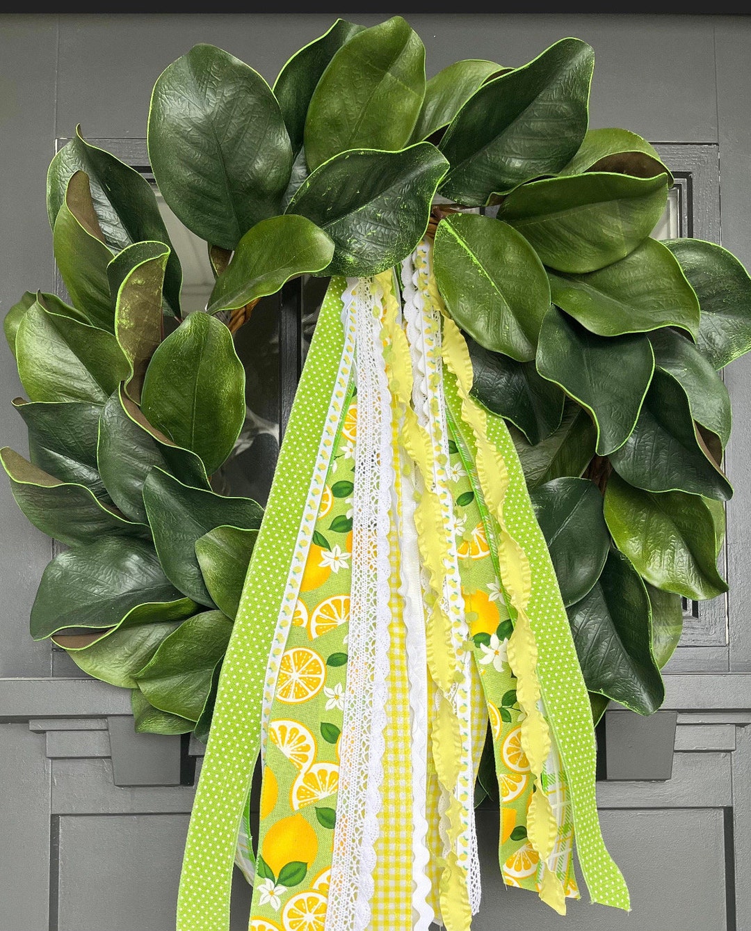 Lemons & Sunshine Ribbon Set Summer Wreath Ribbons Clip on Ribbon Set ...