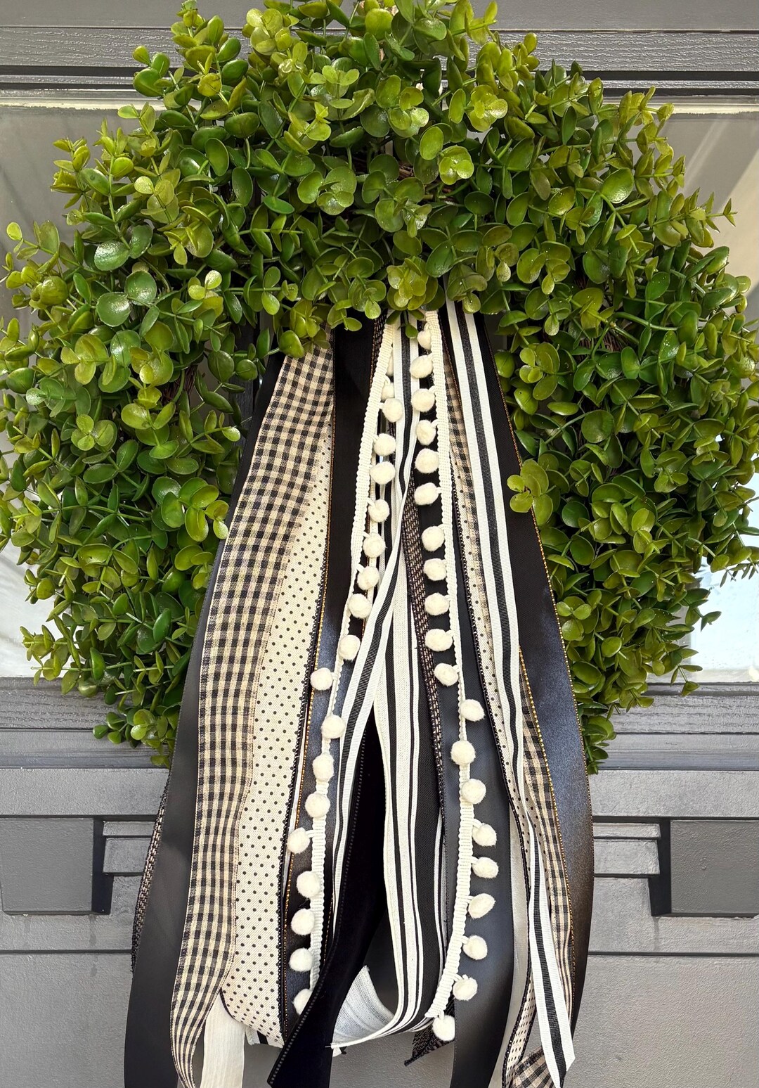 Simply Black and Cream Everyday Ribbon Bundle-wreath Ribbons-(26") - Etsy