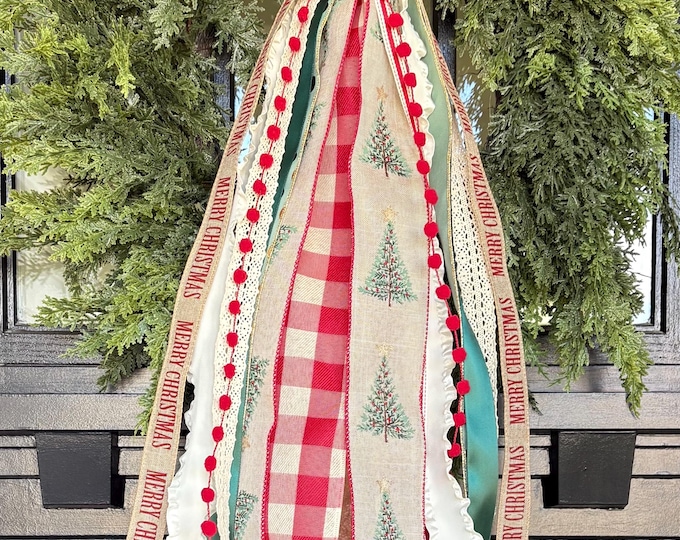 Home for Christmas Ribbon Bundle-wreath Ribbons-clip on Ribbons(26") - Etsy