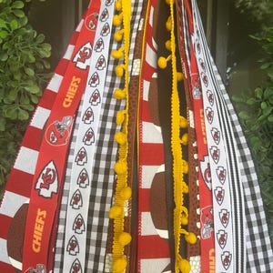 Kansas City Chiefs Football Ribbon Set-wreath Ribbon Set-coffee Filter ...
