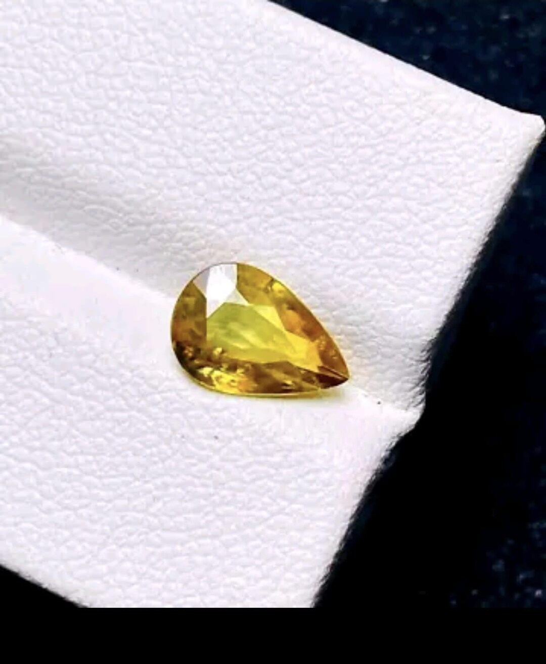 1.32CT UNIQUE HI END Rarest 100% Natural Yellow Sphene Loose Gemstone ...