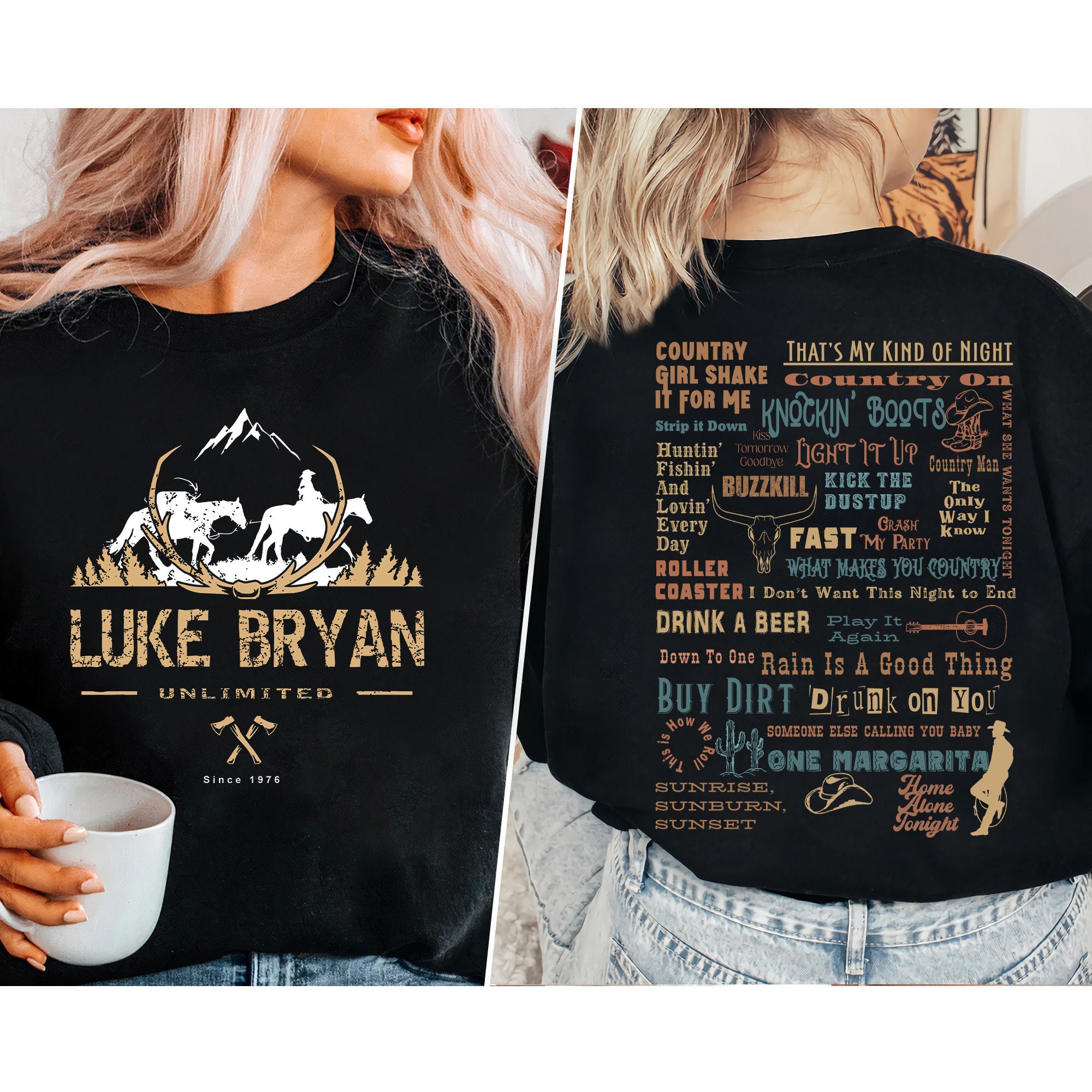 Luke Bryan Shirt, Country on Tour Shirt, Luke Bryan Concert Shirt, Luke ...