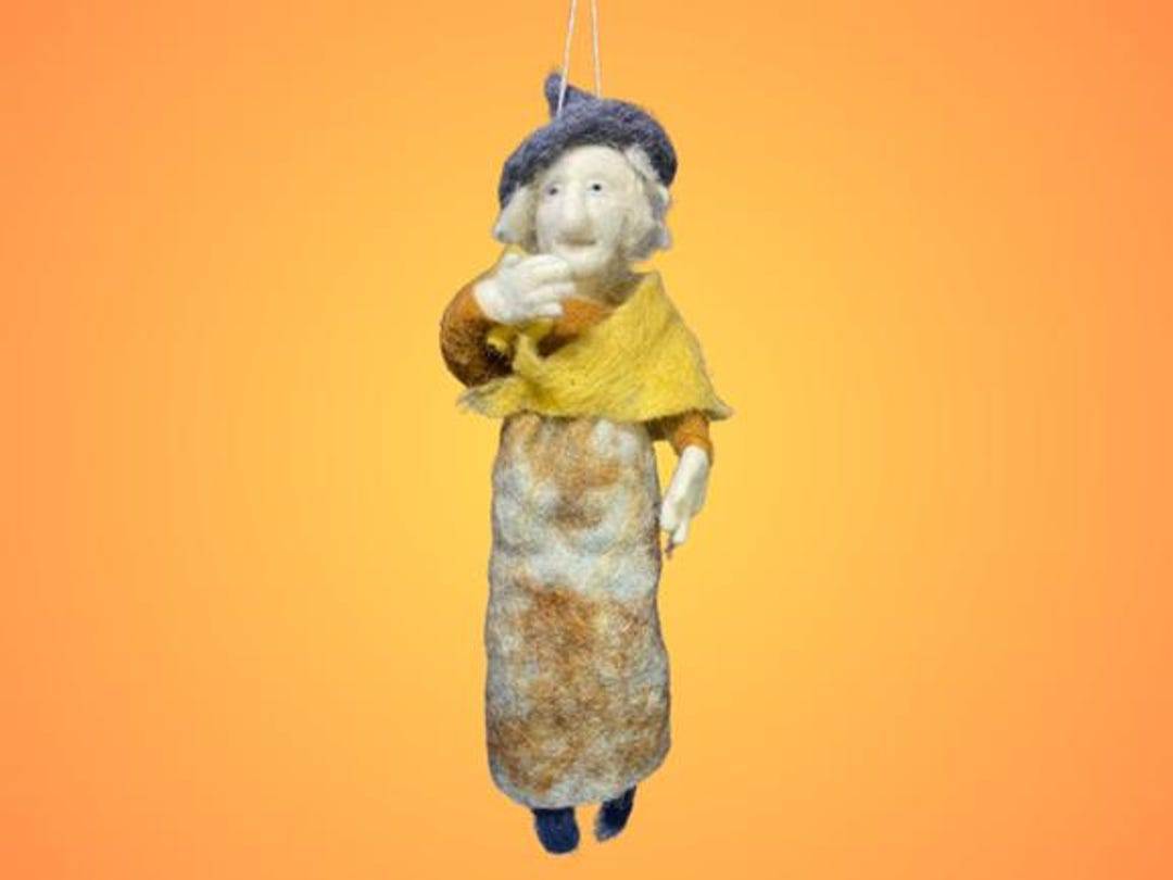 Charming Grandma - Needle Felted Wool Figure - Etsy