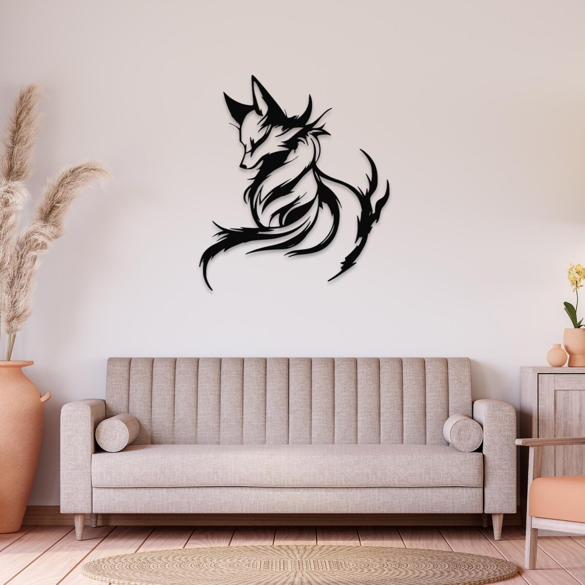 Fox Line Svg Dxf Laser Cut Files | Cnc Pattern Digital Files | Digital ...