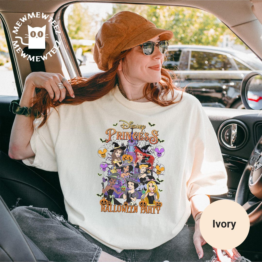 Spooky Costume Halloween Princess Disney Characters Shirt, Witch Horror ...