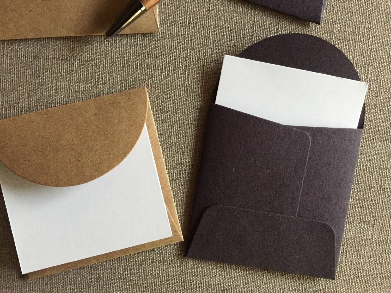 100 Kraft Envelopessmall Square Envelopes-size 3 X 3 Seed - Etsy