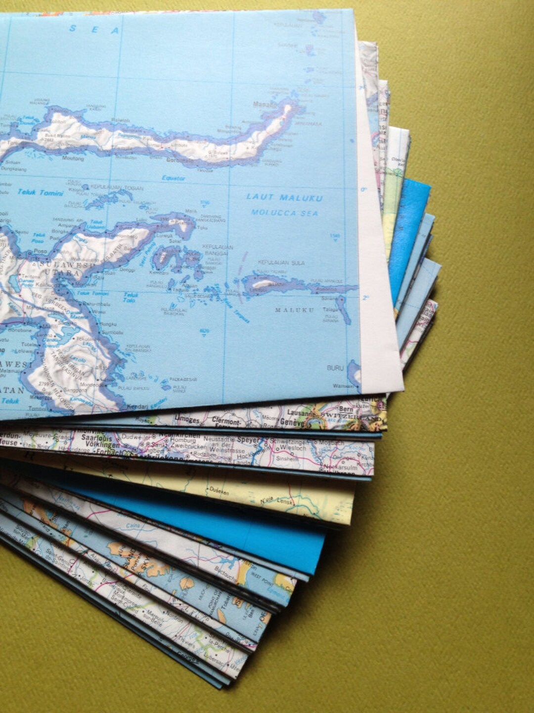 Map Envelopes - Size A2 - World Atlas Envelopes (5 3/4" by 4 1/4 ...