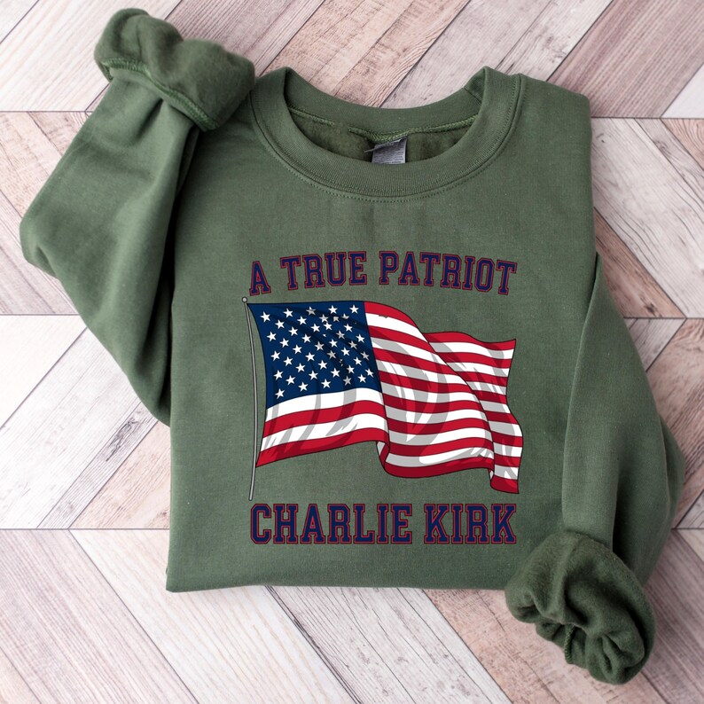 Sweat Charlie Kirk, sweat un vrai patriote, sweat chrétien, sweat ...