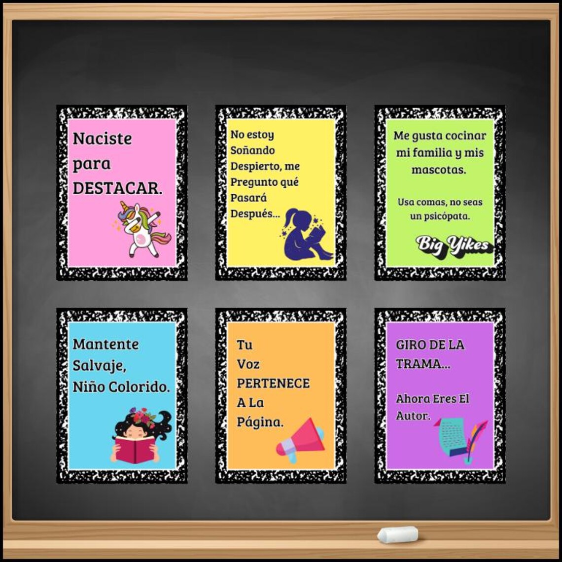 Composition Book Posters Motivational, Funny English Classroom Posters ...