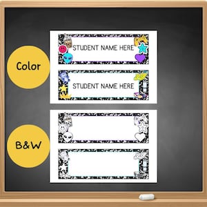 Composition Book Class Decor Student Name Labels, Composition Name Tags ...