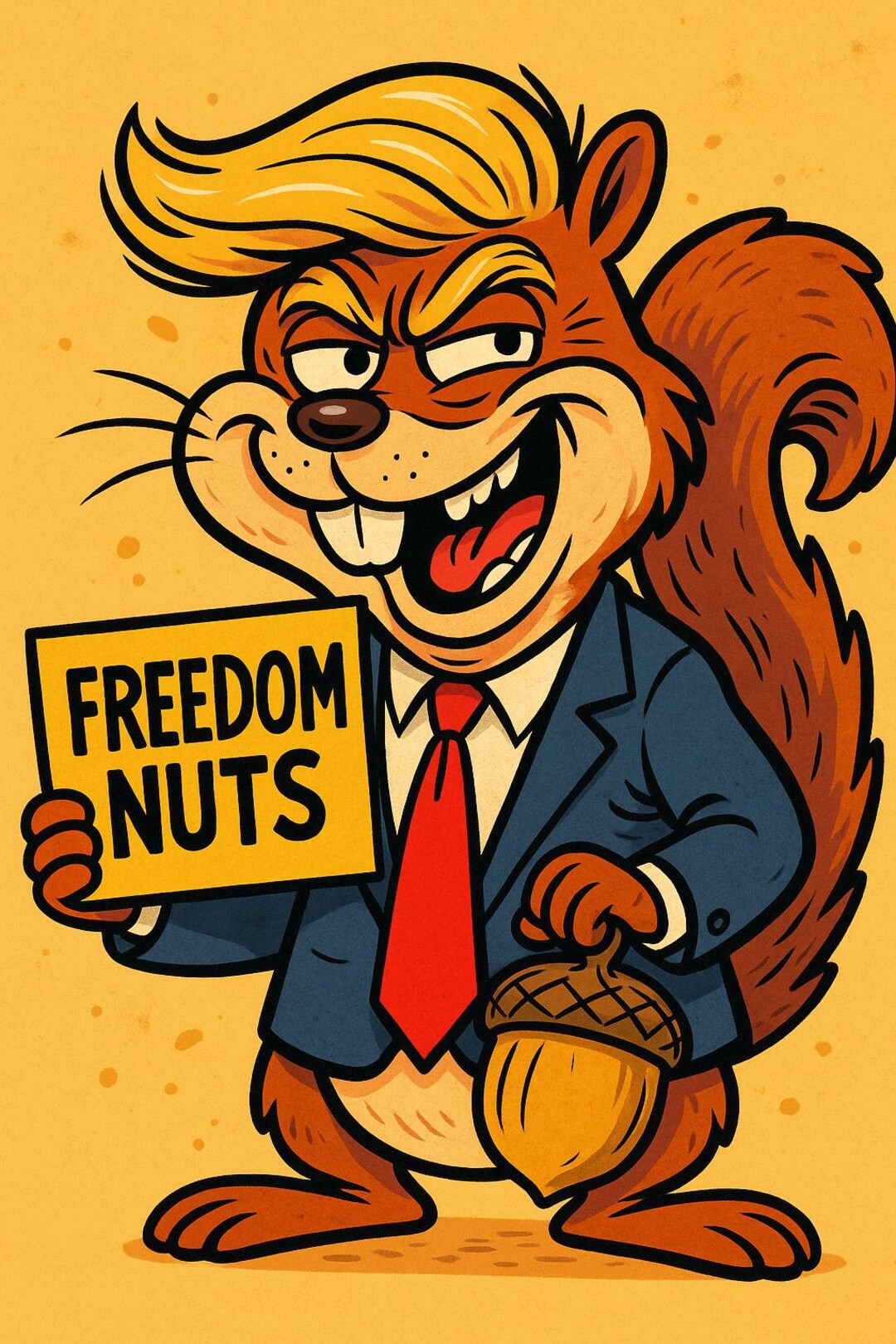 Randy the Squirrel – Freedom Nut Satire Poster | Funny Political Wall ...