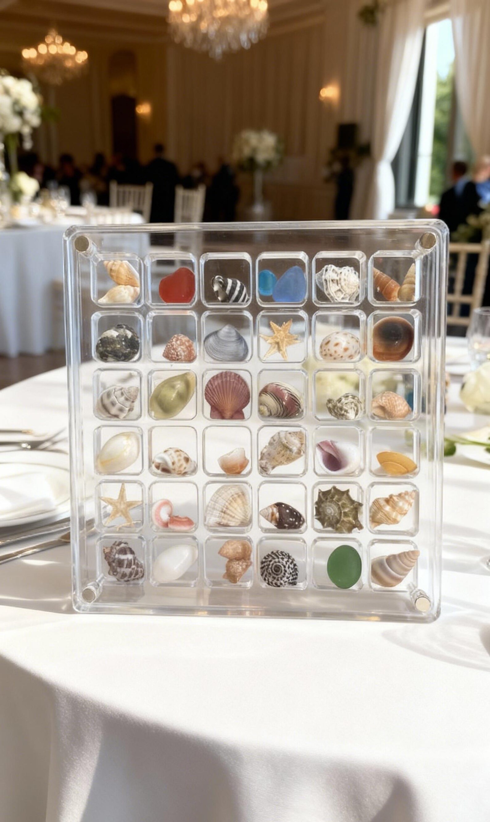 Personalized Name Sea Shell With Acrylic Storage Ornament, Wedding ...