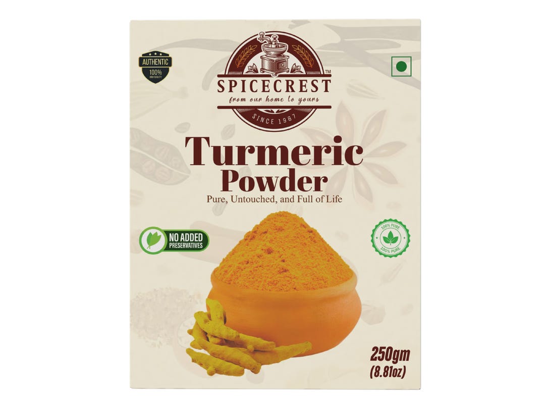 SPICECREST Turmeric Powder 250g | 100% Natural Turmeric With Rich Aroma ...