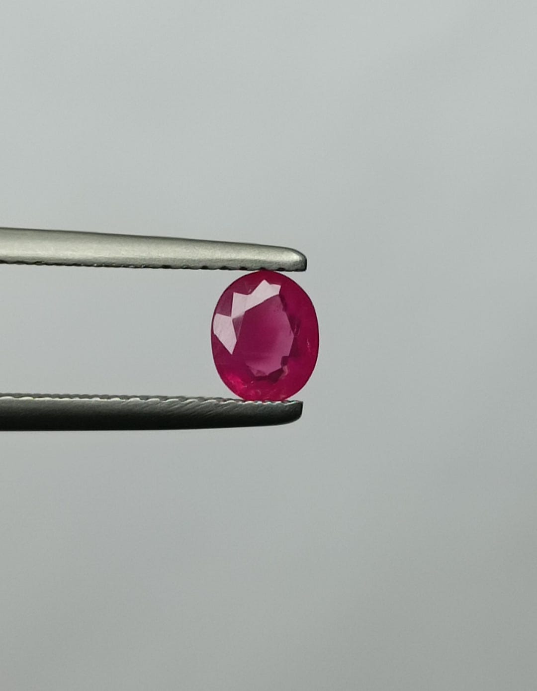 0.60ct Natural Burmese Pinkish Red Ruby Oval, Earth Mined Burma Ruby ...
