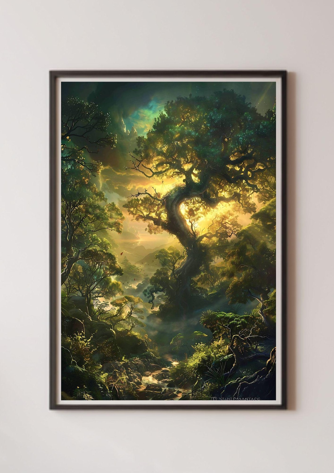 Fantasy Wall Art – Incredible Digital Poster – Vivid Dreamscape Gift ...