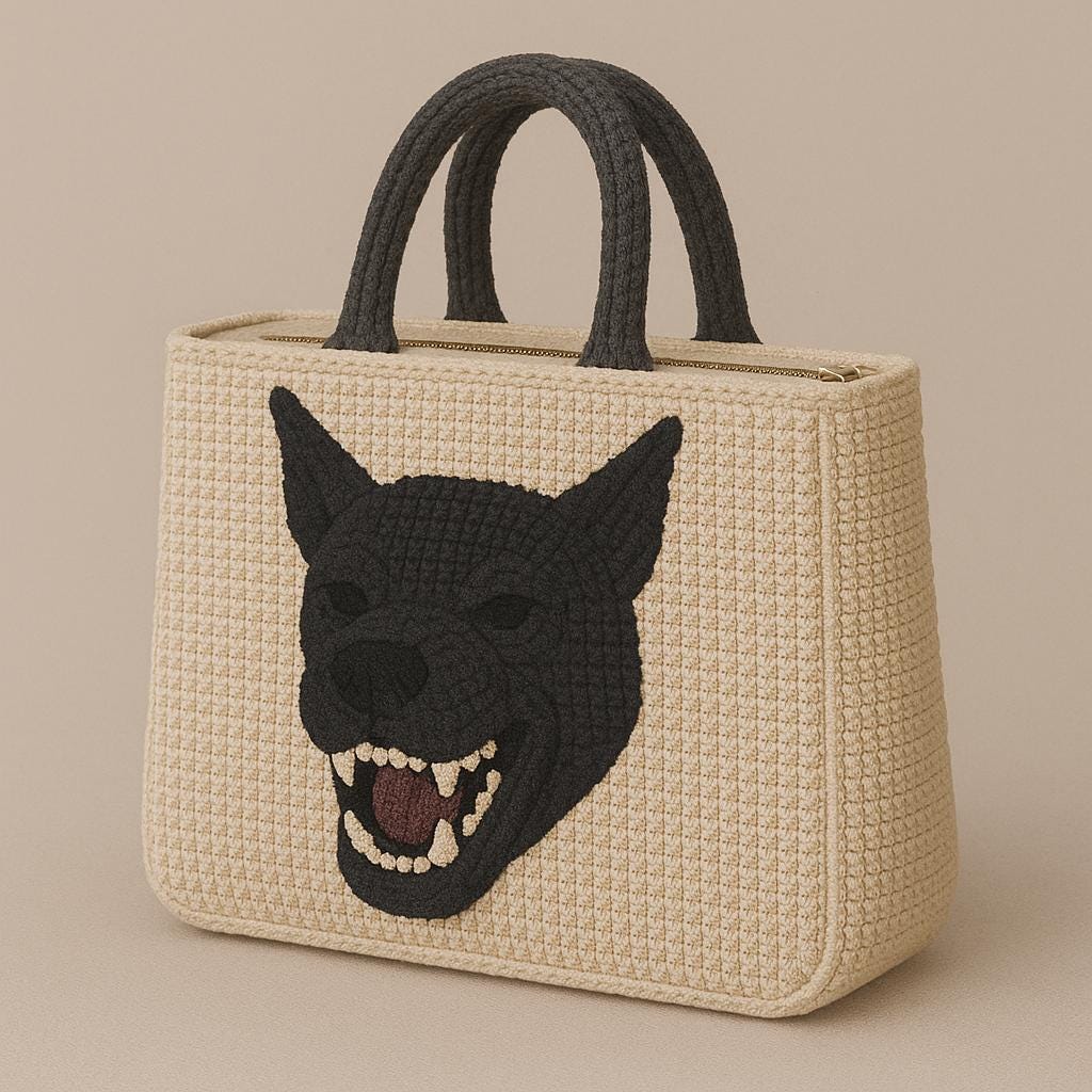 Crochet Dog Bag Pattern–Fierce Doberman Tote Bag PDF+PNG | Modern ...