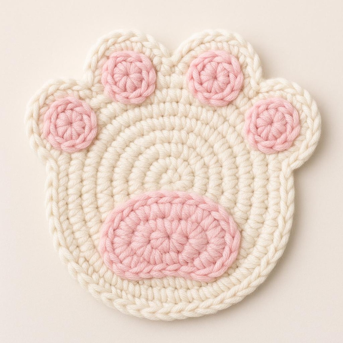 Cat Paw Coaster Crochet Pattern – Cute Amigurumi Animal Paw PDF ...