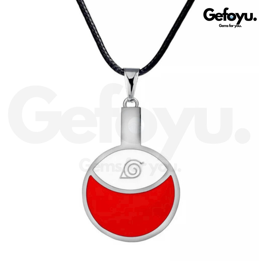 Naruto Necklace – Uchiha Clan Symbol Necklace – Sasuke & Itachi Anime ...