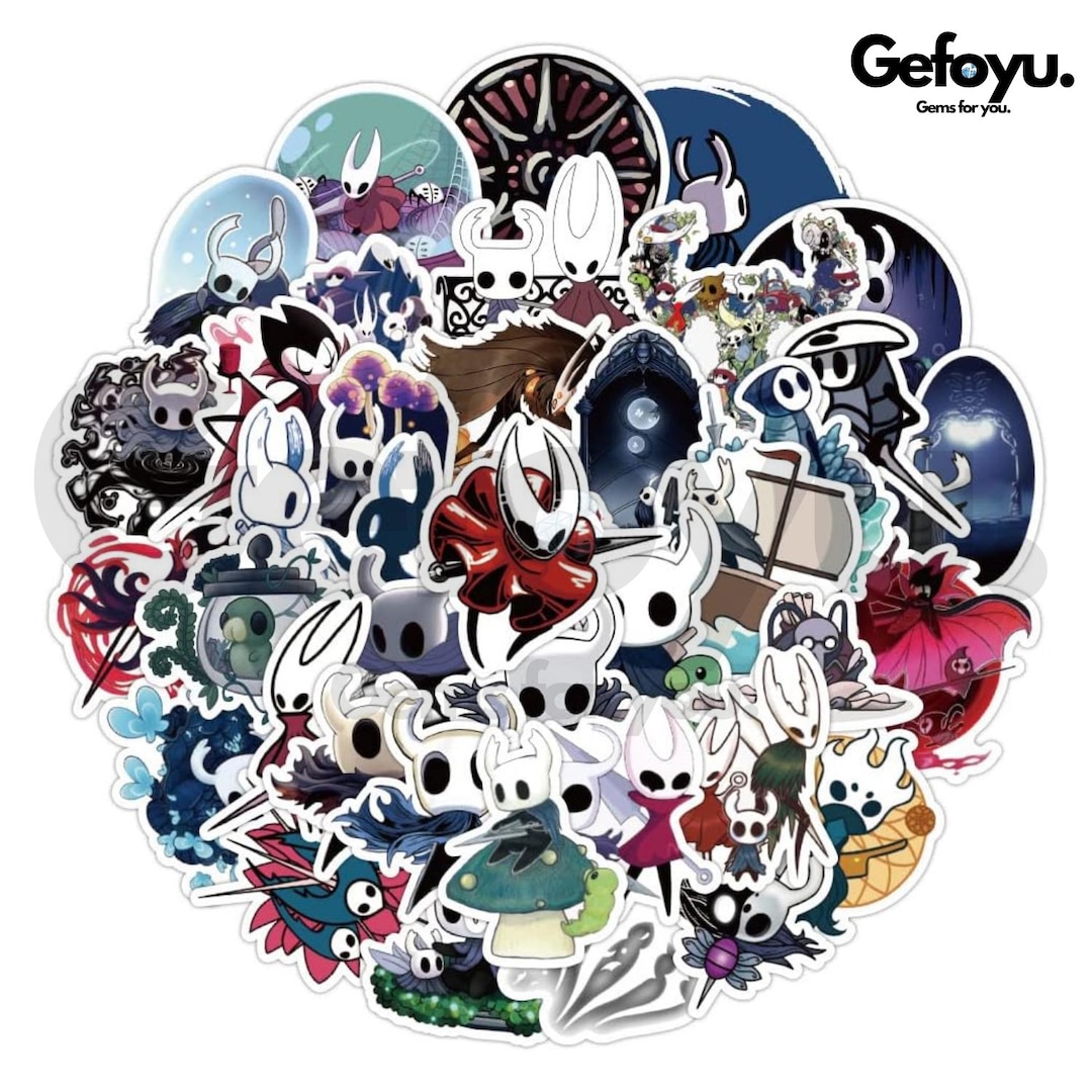 Hollow Knight Sticker Set – 50 Metroidvania Gaming Stickers for Laptops ...