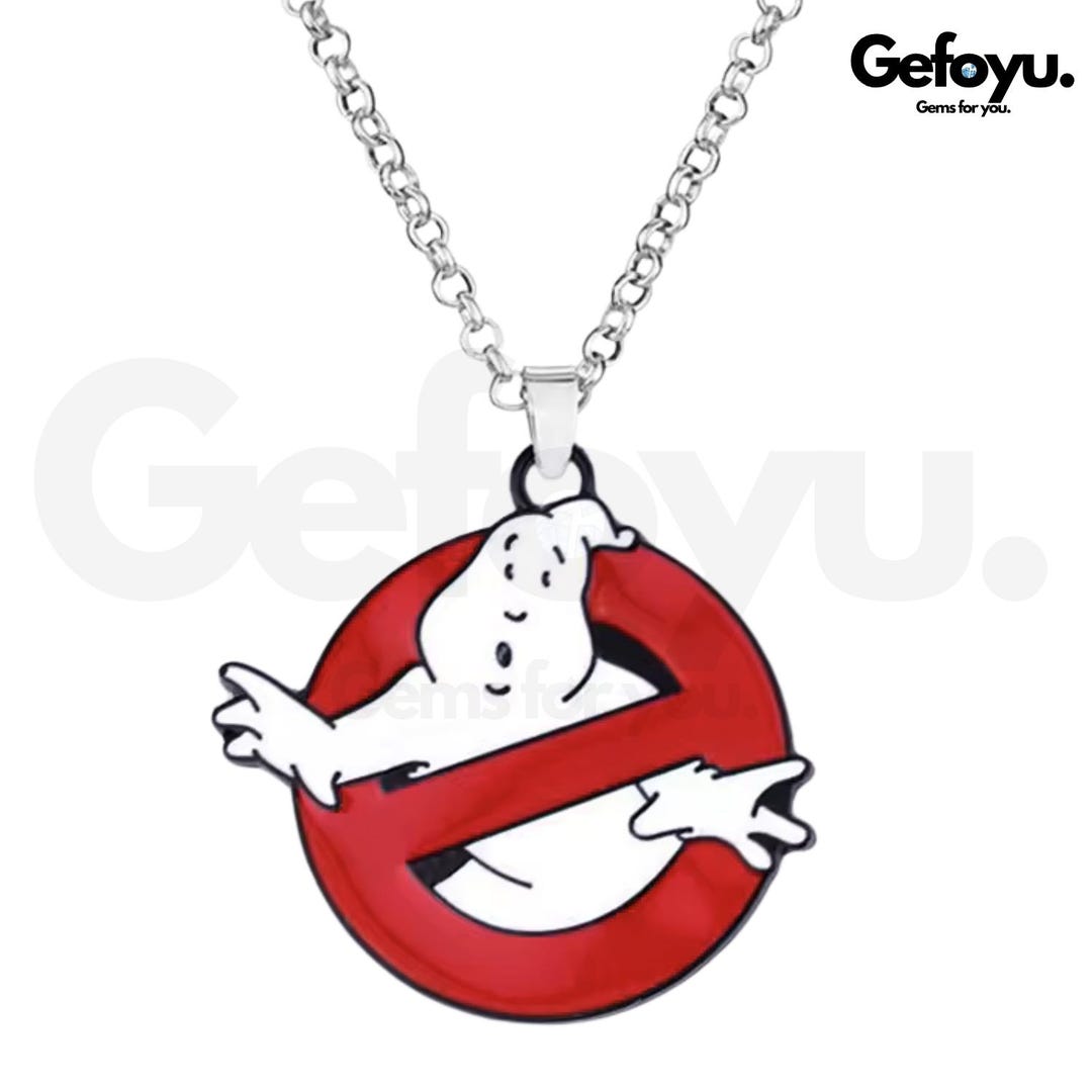 Ghostbusters Necklace – Ghost Hunter Symbol Necklace – Movie Fan ...