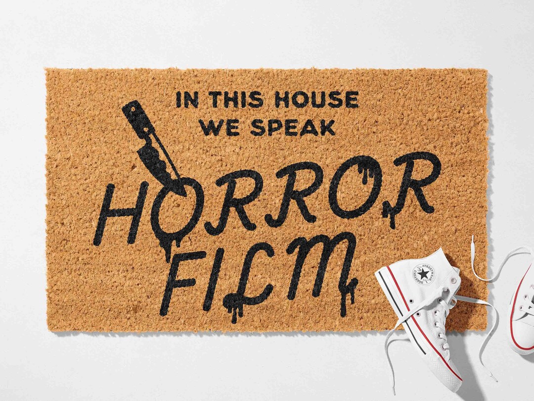 Horror Film Lover Welcome Mat | Scary Movie Film Fest Fan Gift, Funny ...
