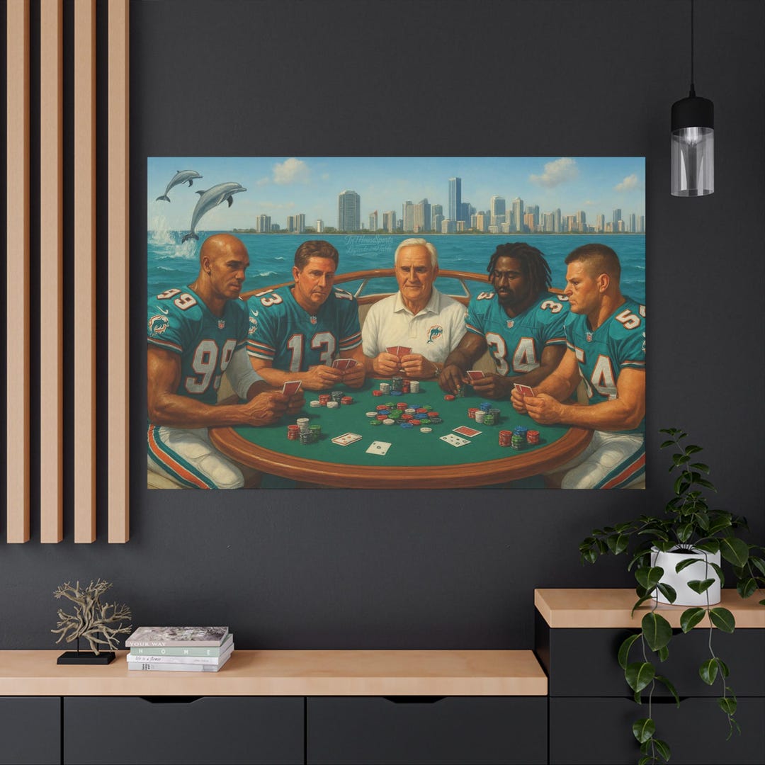 Miami Dolphins Legends on Canvas - Etsy