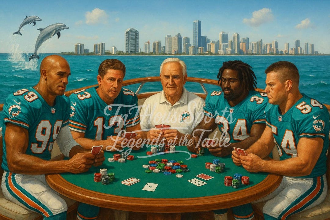 Miami Dolphins Legends at the Table - Etsy