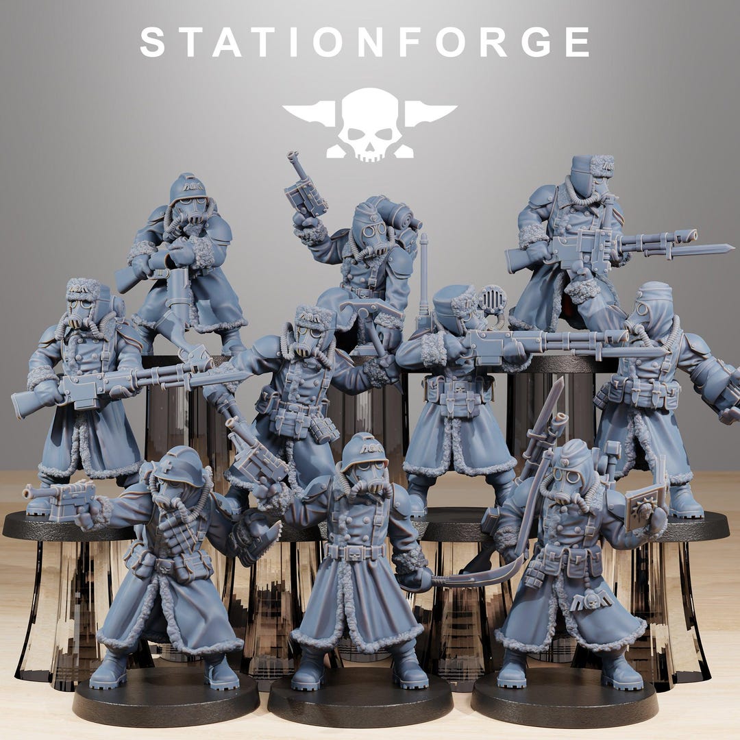 Grimguard Frostwatch - Set of 10 | Wargame Proxy | Grimdark - Etsy