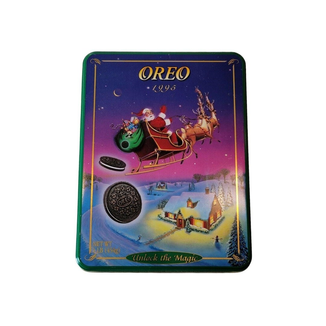 Vintage "unlock the Magic With OREO 1995" Tin With Lid. Great Condition ...