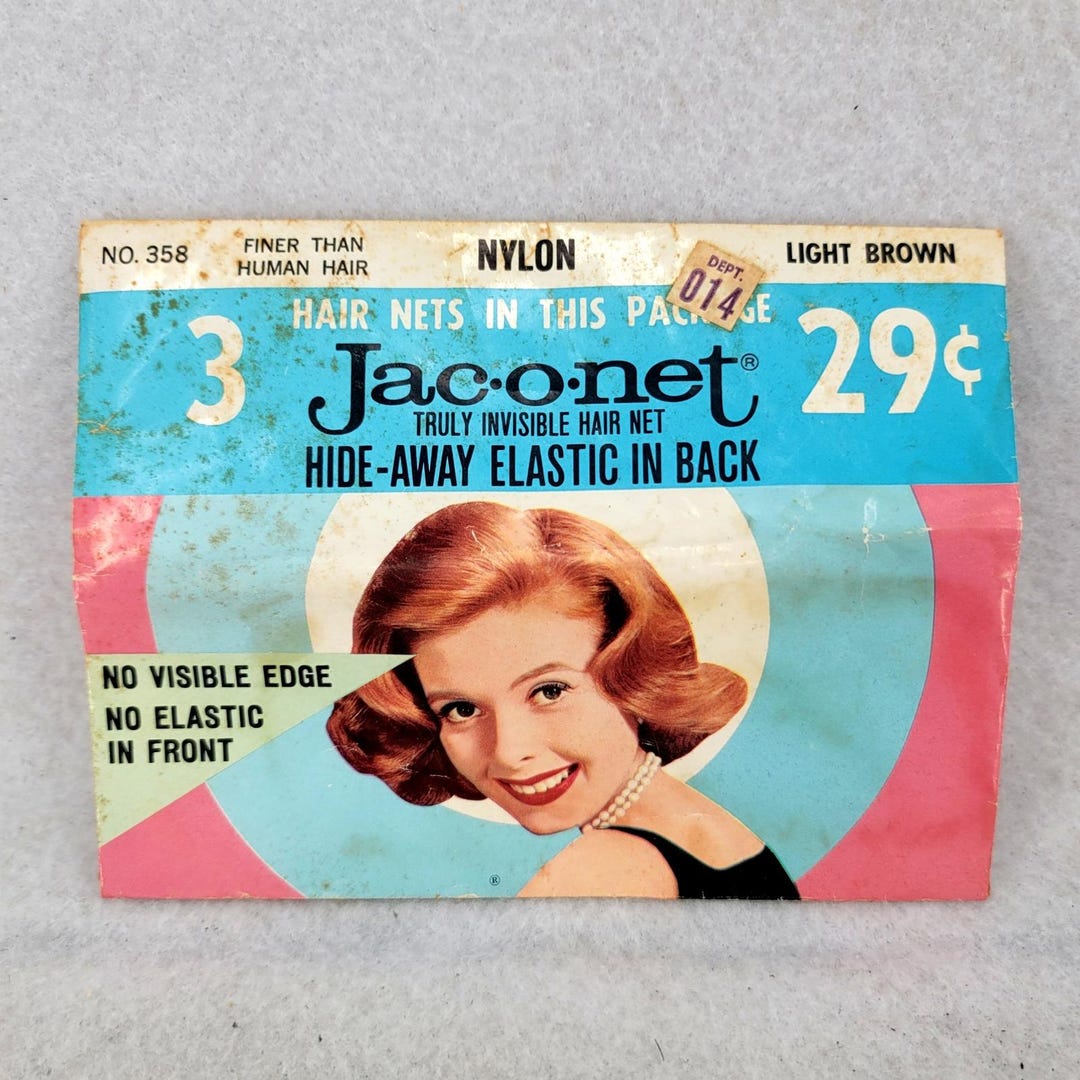 Vintage Jac-o-net Hair Nets Light Brown 3 Pack Nos Hair Styling ...