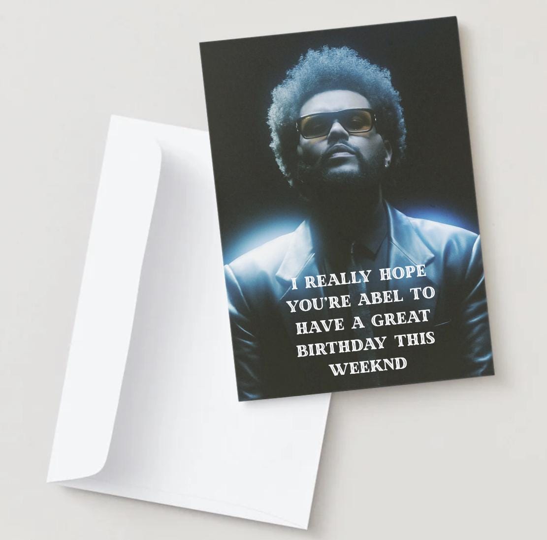 The Weeknd Birthday Card – Stylish Celebrity Birthday Card | Funny Pop ...