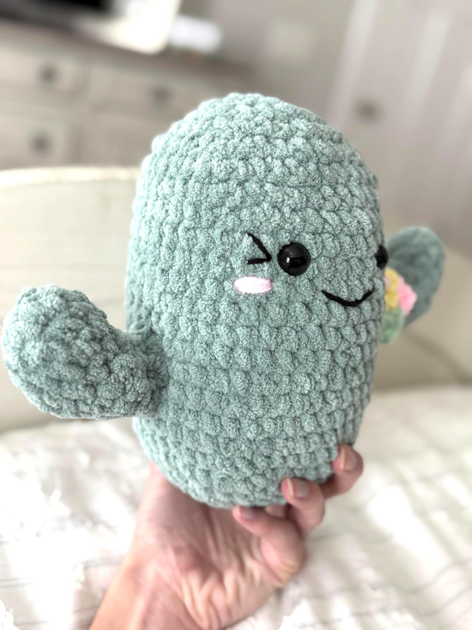 Cute and Cuddly Stuffed Cactus Toy - Etsy