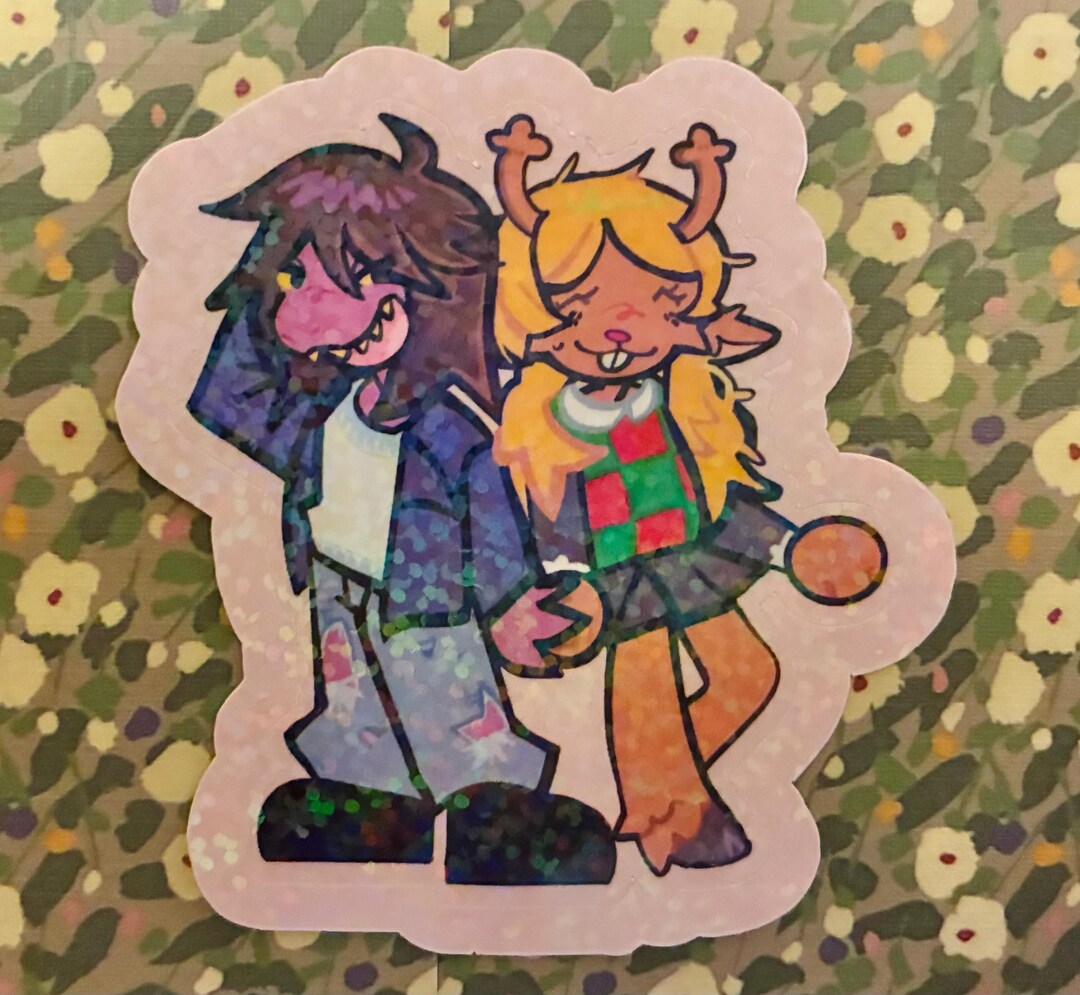 Deltarune Susie and Noelle | Deltarune Suselle | Deltarune Stickers ...