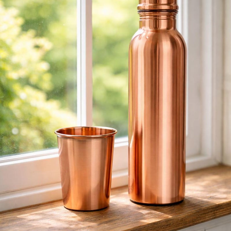 Pure Copper Tumblers Set - Etsy