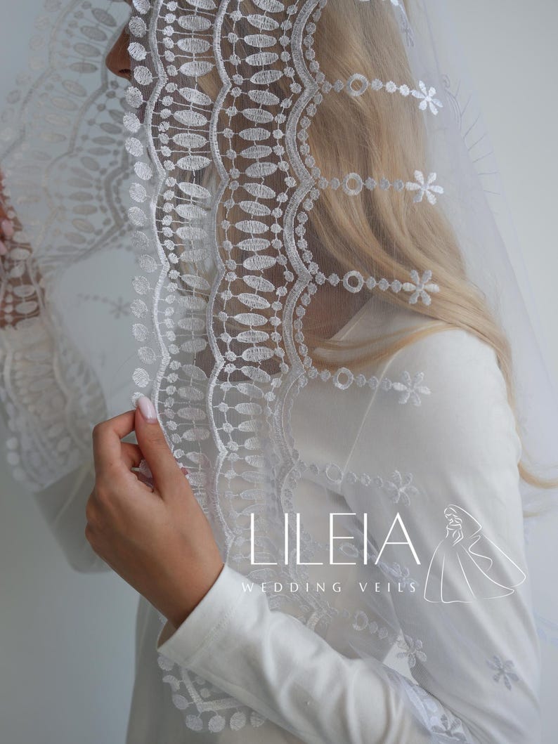 Chapel Veil, Catholic Mantilla Veil, Lace Mantilla Veil, Ivory Chapel ...